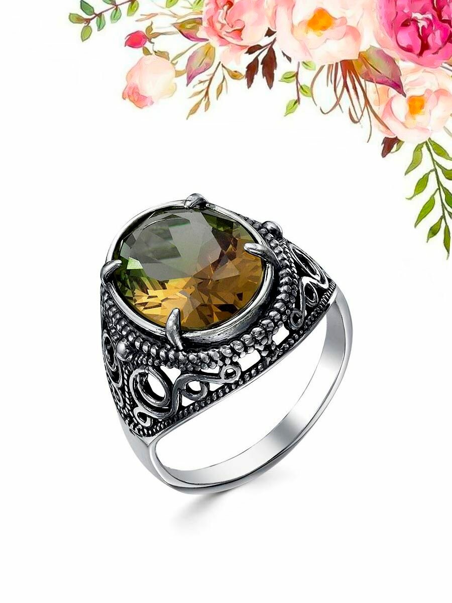 Кольцо, серебро, 925 проба