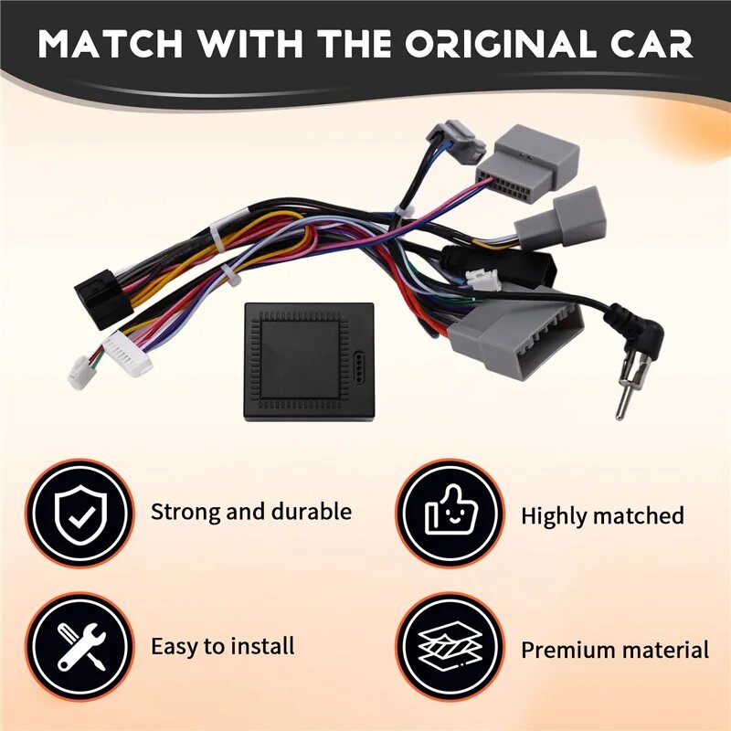 Автомобильный радиоприемник CAN-шины, адаптер Canbus, жгут проводов для Honda Stepwgn 2023, кабель питания CAN-шины