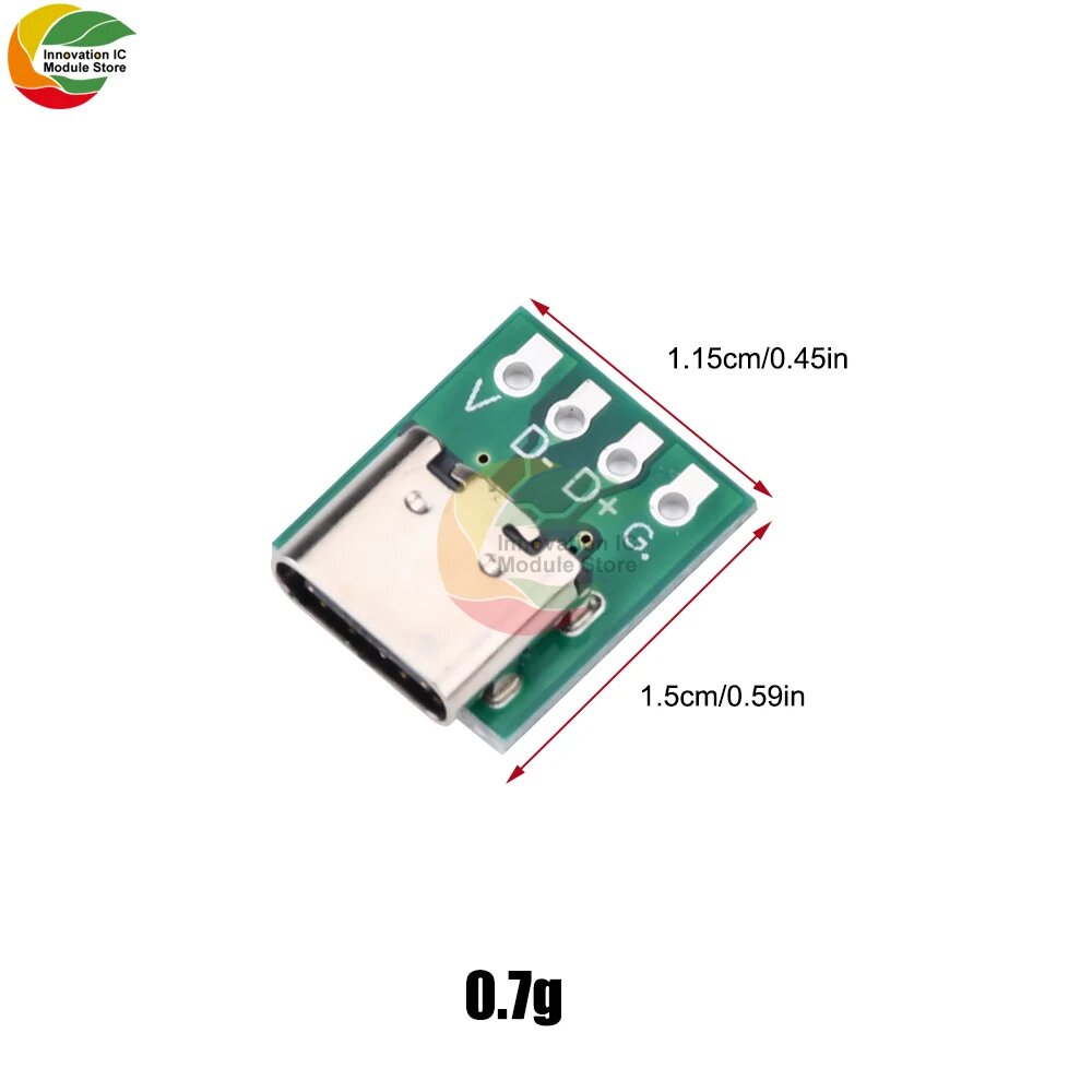 USB Type C Модуль 3.1 16P, Single Module — фото 1