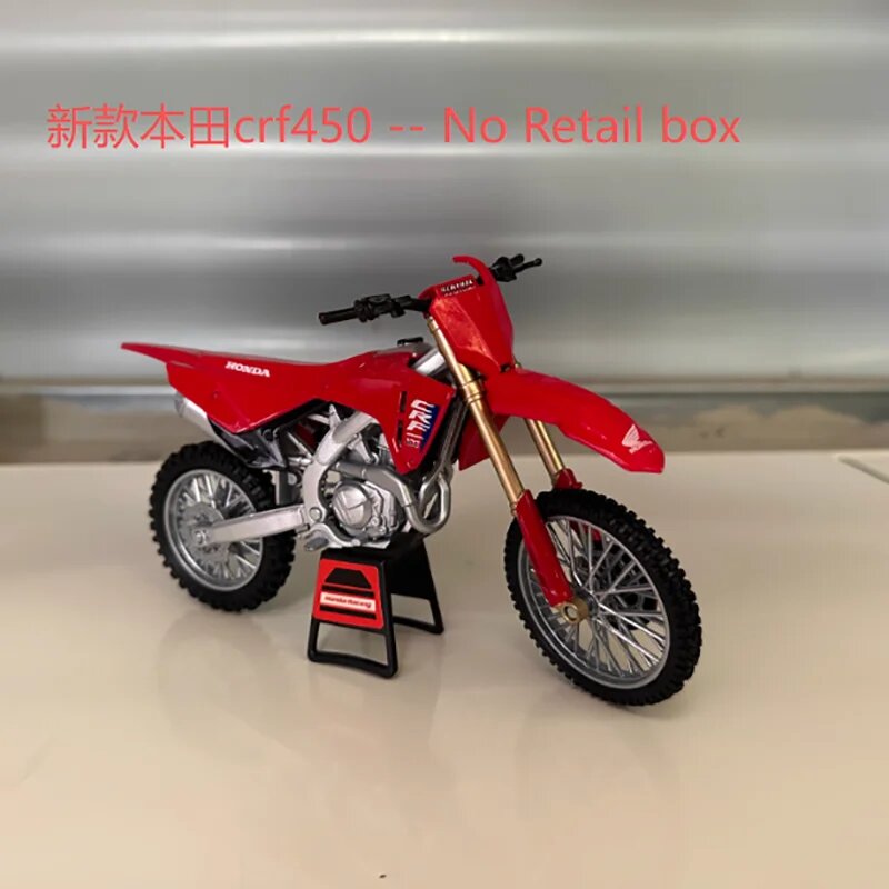 Модель мотоцикла Honda CRF450, красный, 1/12