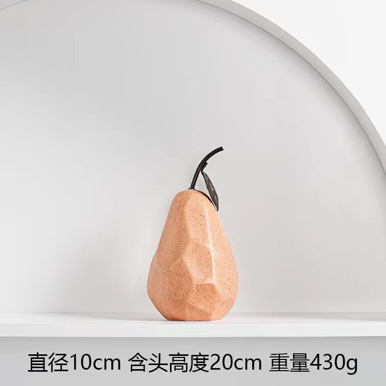 Керамическое украшение в виде яблока и груши в стиле ваби-саби от Longli, простой декор для гостиной, тумбы под телевизор, предмет декора для дома, элемент для демонстрации фруктов.