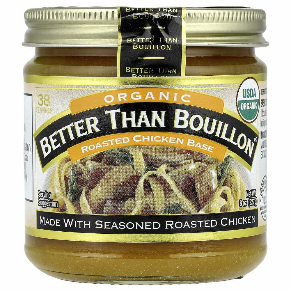 Better Than Bouillon, Органическая основа для приготовления бульона с жареной курицы, 8 унц. (227 г)