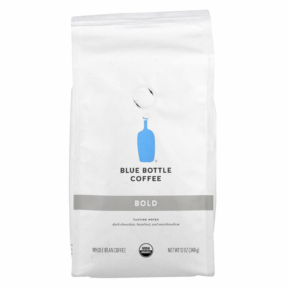Blue Bottle Coffee, Кофе, цельные зерна, жирный, 340 г (12 унций)
