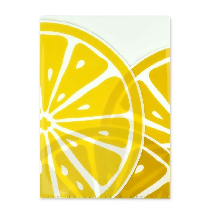 Папка-уголок А4 феникс "Апельсин" пластик, 3 отделения (52585/12)