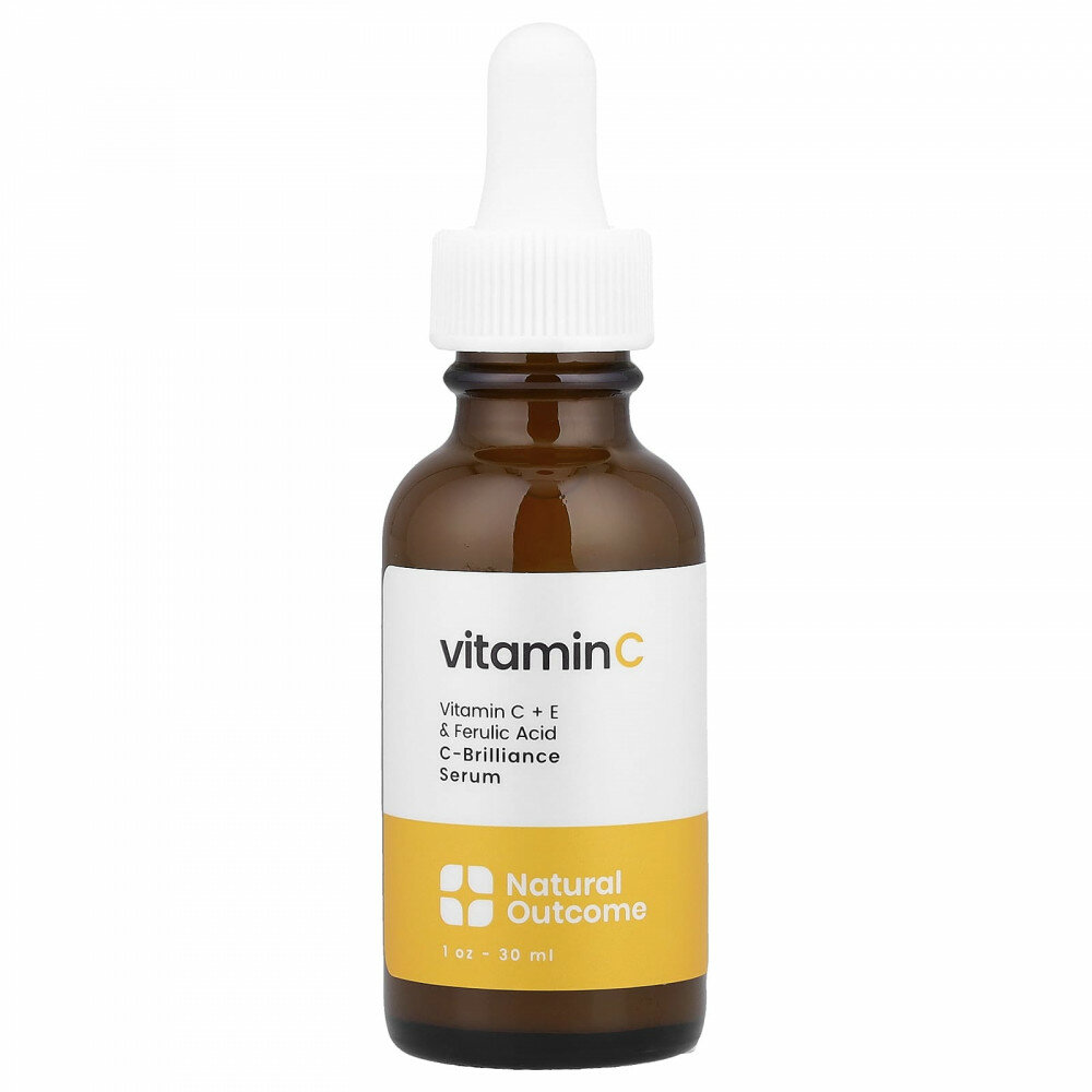 Natural Outcome, сыворотка с витамином C, C-Brilliance, 30 мл (1 унция)