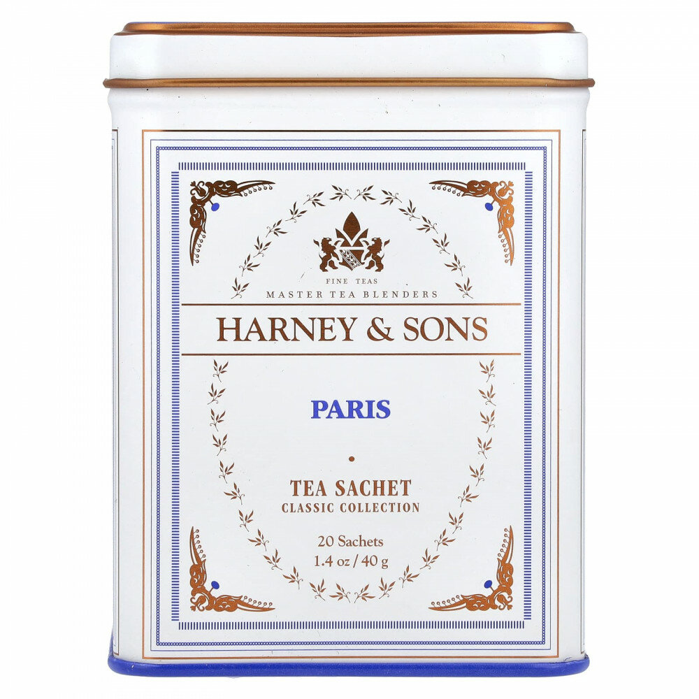 Harney & Sons, Classic Collection, Paris, 20 саше, 40 г (1,4 унции)