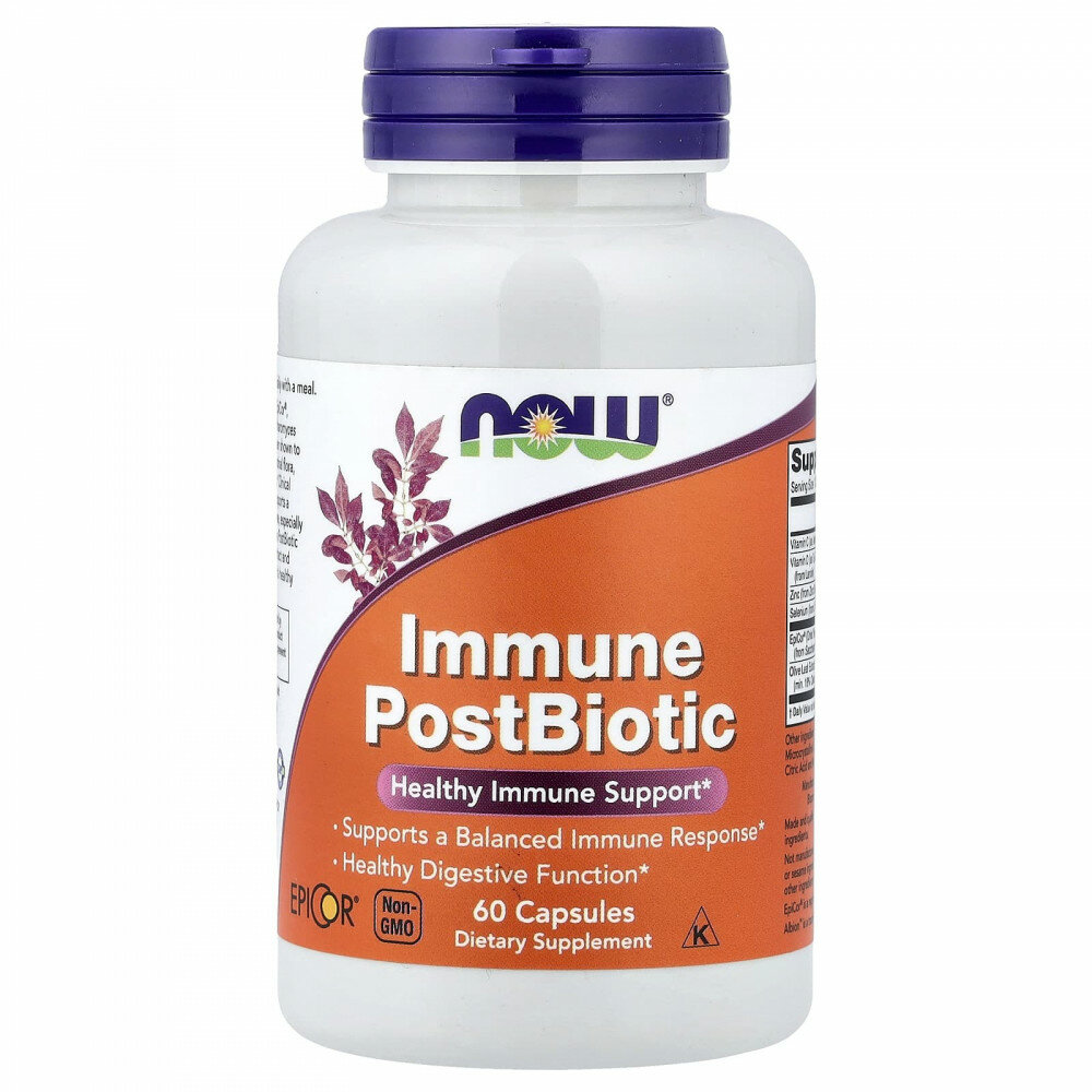 NOW Foods, Immune PostBiotic, 60 капсул