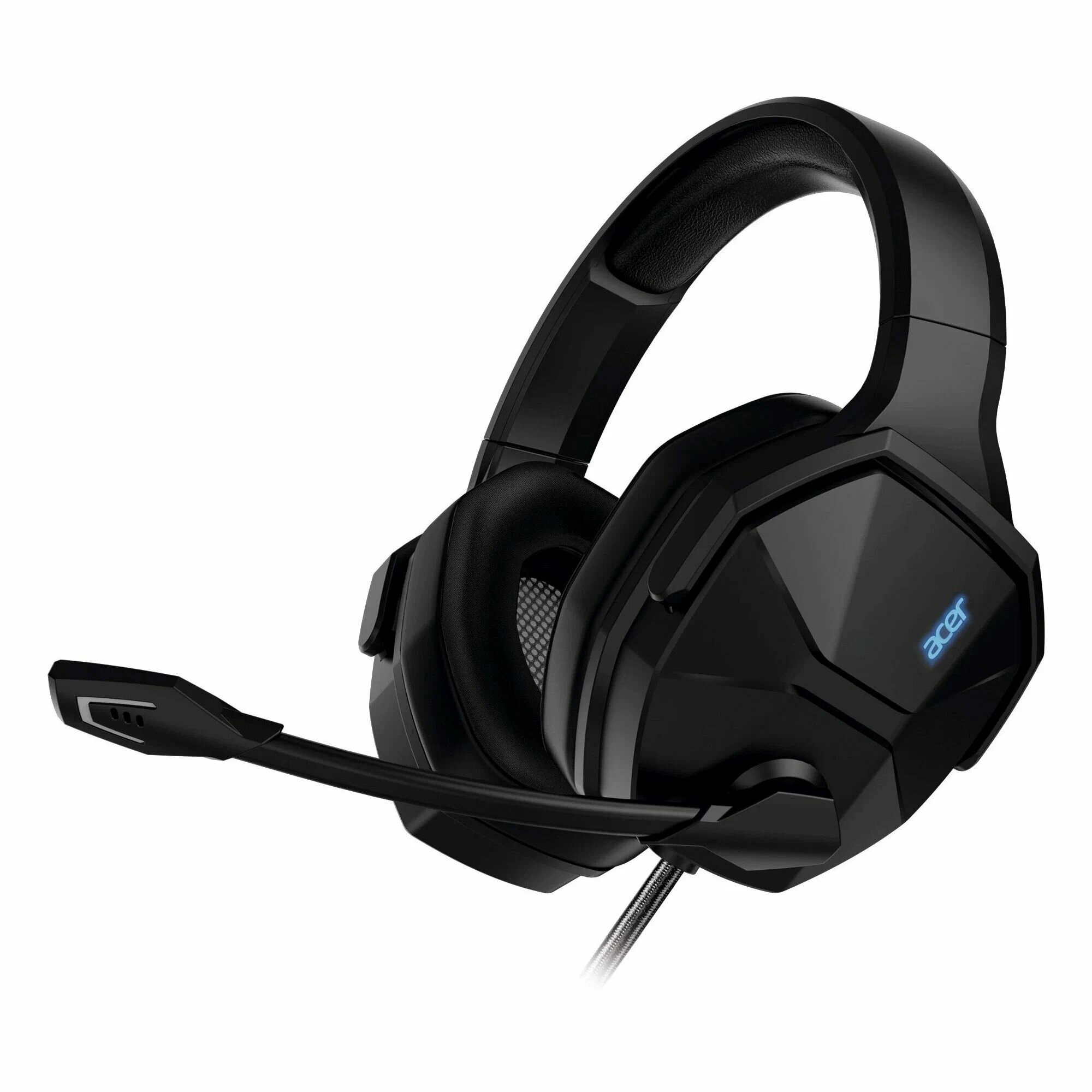 Наушники Acer OHW312, с микрофоном, 2 м, мониторные, USB, черный (ZL. HDSEE.007)