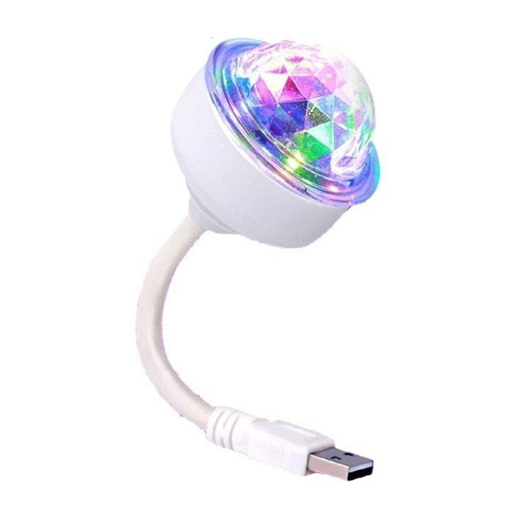 Портативный USB-дискотечный светильник, Белый