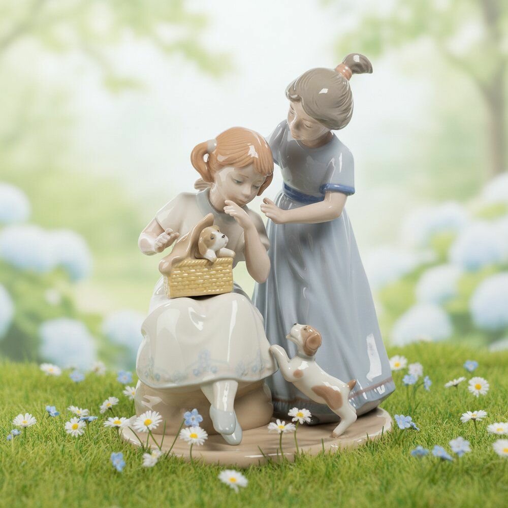 Фигурка Девочки с собачкой