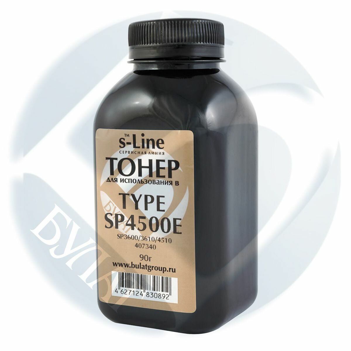 Тонер булат s-Line SP4500E для Ricoh SP3600 (Чёрный, банка 90 г), химический