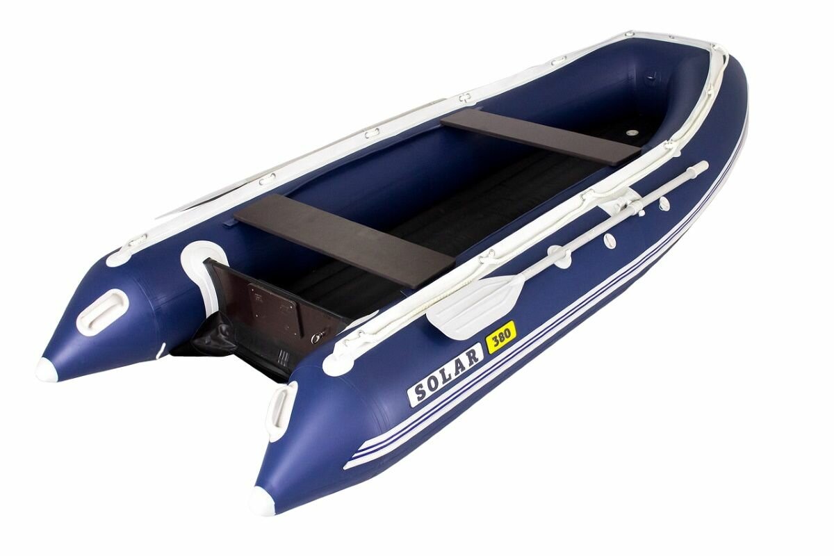 Тент на лодку 360/370/380 ПВХ Solar 240 PU 2000 синий GLASH.