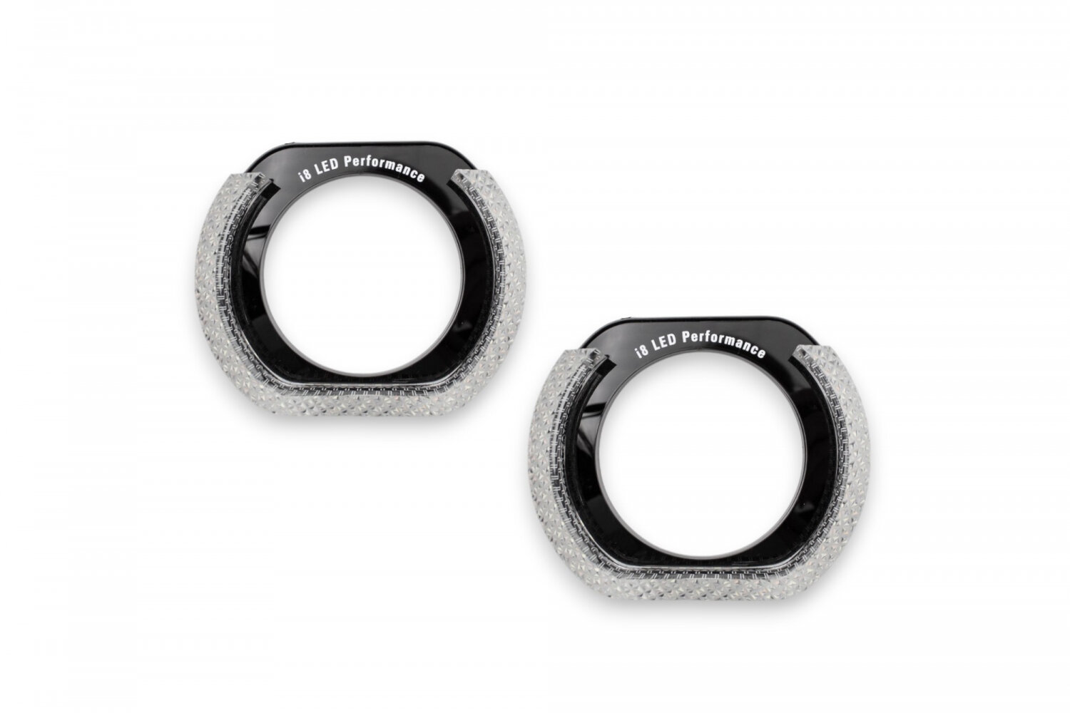 Маски с ДХО LUXSAR 7D CRYSTAL 3.0" I8-U30 белый (L+R)