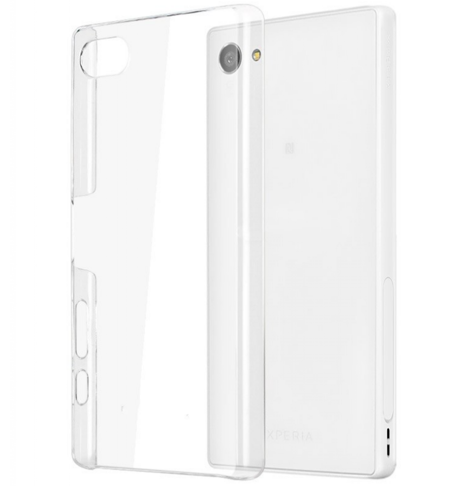 Чехол накладка MyPads для Sony Xperia Z1 Compact из мягкого силикона, ультра-тонкий белый