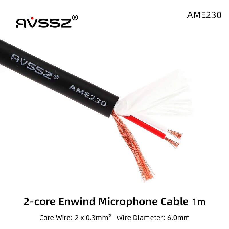 AVSSZ 2-х жильный аудио кабель XLR RCA 2-core Twisted Cable