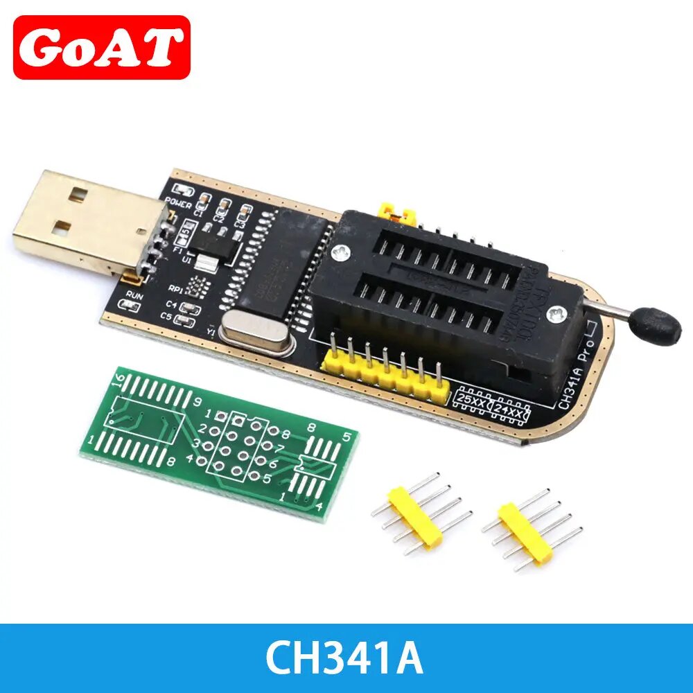 CH341A USB Программатор EEPROM, Цвет: CH341A