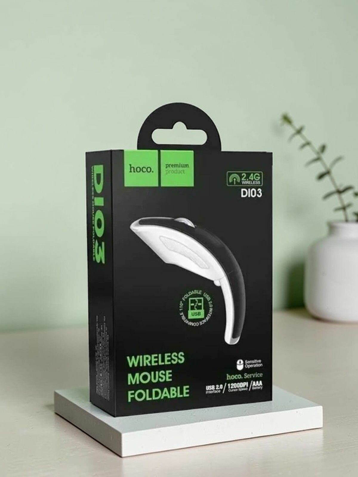 Беспроводная складная мышь hoco DI03