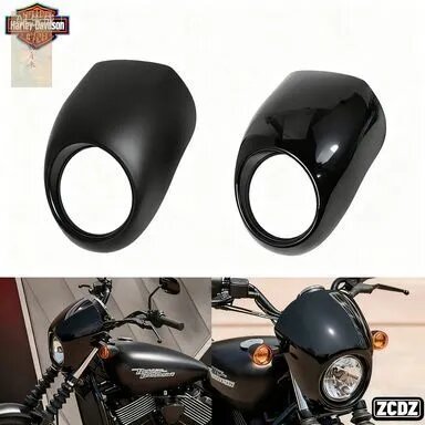 Фара для Harley-Davidson 883 XL1200 Черная матовая обложка фар для мотоцикла