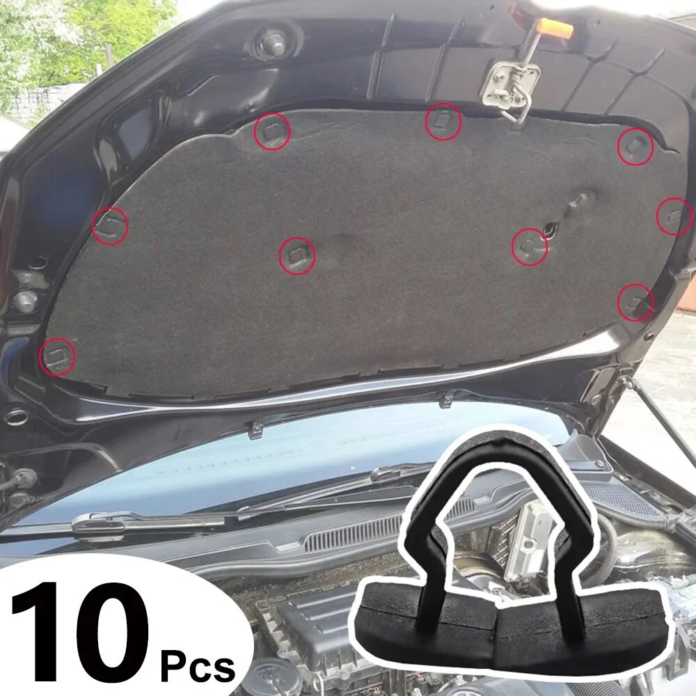 Капот двигателя автомобиля, звукоизоляционные зажимы, звукоизоляционные заклепки для VW Tiguan 5N 2015 2014 2013 2012 2011 2010 2009 2008 2007