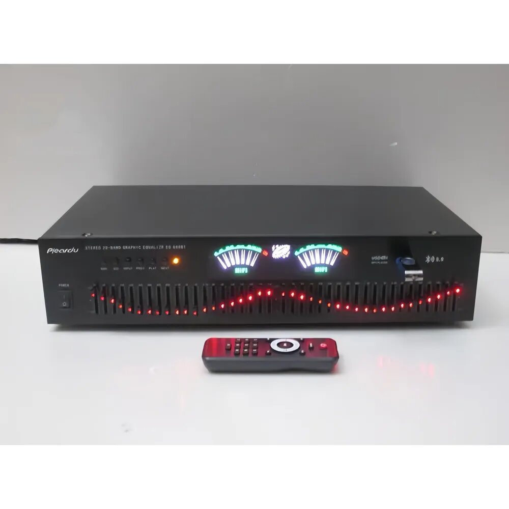 Pleardu Stereo 20-Band Graphic Equalizer EQ-688BT Микшер с USB-C портом для домашнего использования