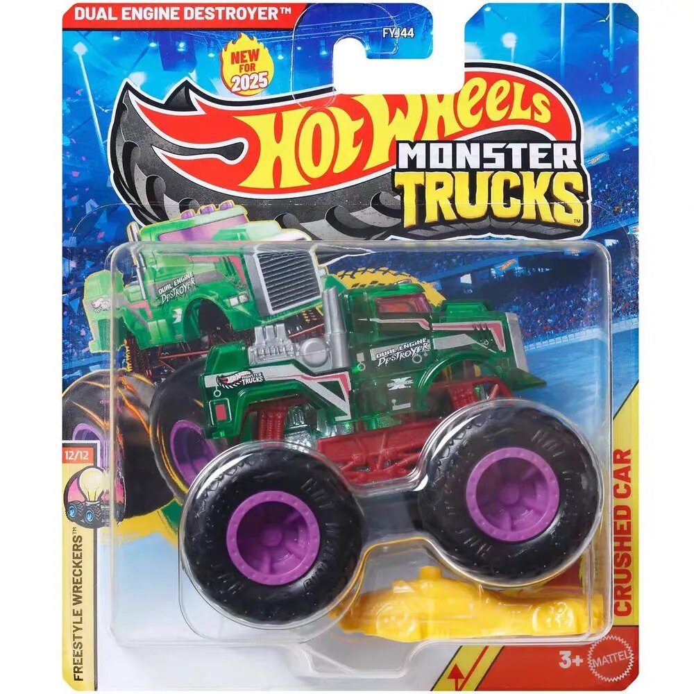 Hot Wheels Monster Trucks монстр-трак (модель DUAL ENGINE DESTROYER)