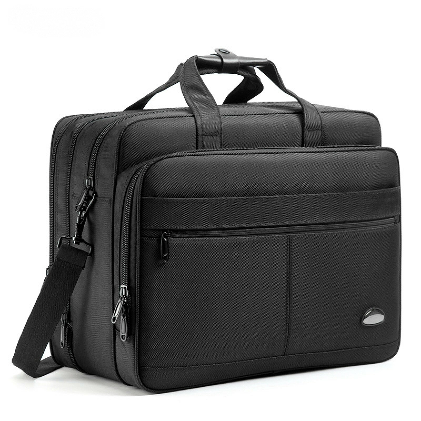 Сумка-портфель MyPads M387274 из непромокаемой ткани Оксфорд для ноутбука 18-19 дюймов с 3 отделениями и расширенным дном