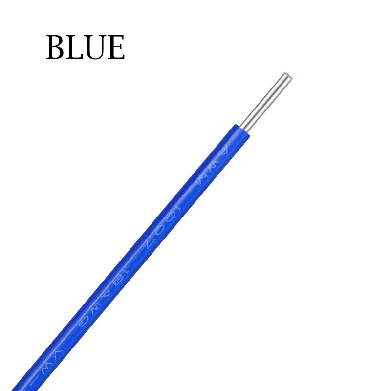 Кабель для светодиодов из луженой меди 1007 2-50 м 22AWG, Синий, Синий, 5 meters