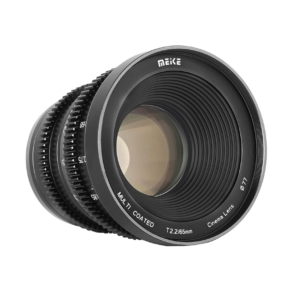 Объектив Meike 65mm T2.2 E-mount, ручная фокусировка, зубчатое кольцо — фото 1