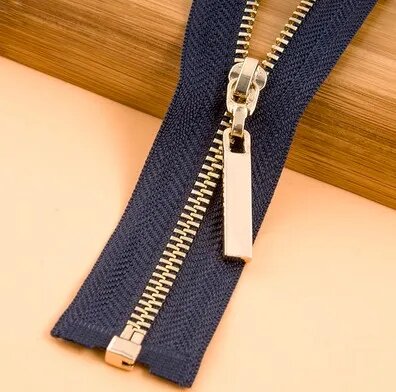 Металлические молнии Aisling 40 см с медными зубьями Темно-синий, navy blue
