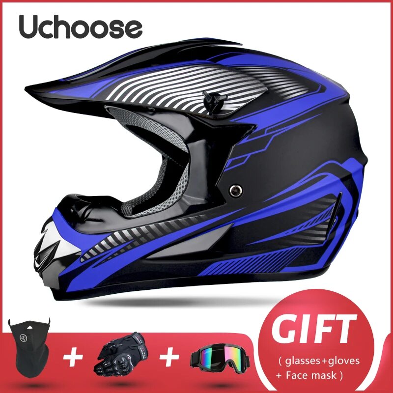 DOT Adult Female Men Helmets Motocross Kask Cross Downhill Soporte Casco Off Road Helmet Racing S, 8