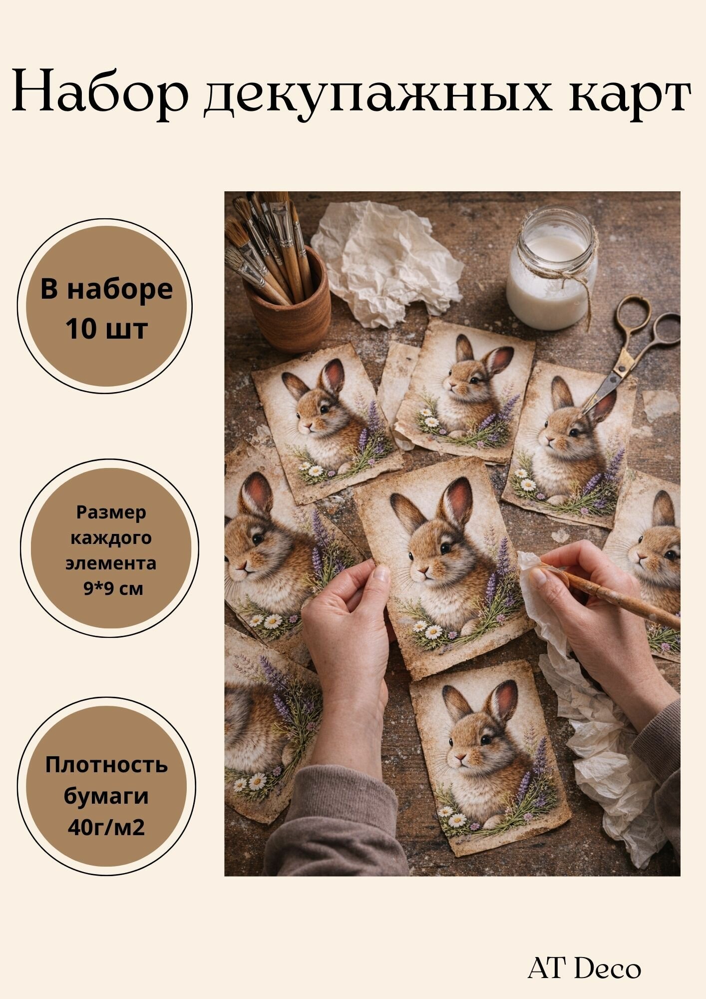 Набор декупажных картинок