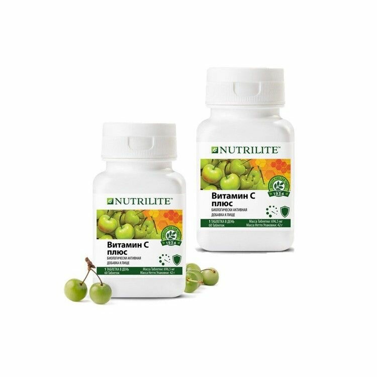 AMWAY "Набор из 2х" NUTRILITE Витамин С плюс, 60 таб