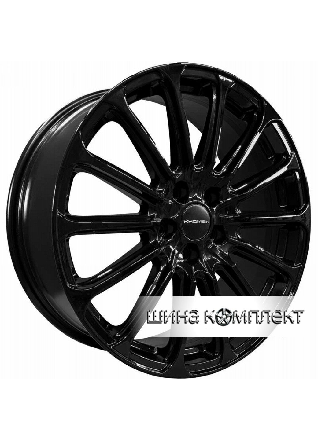 Колесный диск Khomen Wheels KHW1910 7,5x19 5x108 ET46 63,4 Black литой для автомобиля