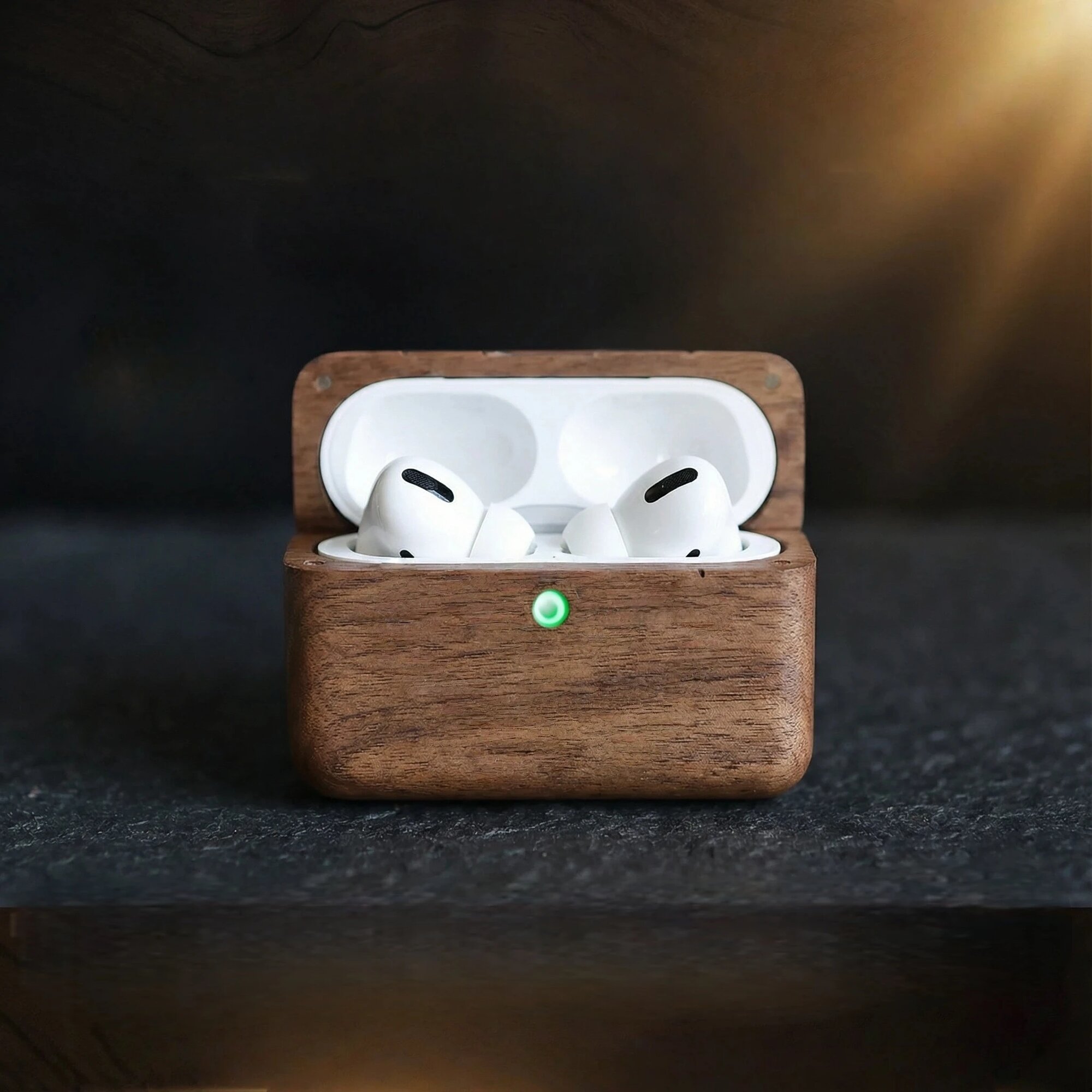 Чехол для Huawei FreeBuds Pro 3/4/5 из орехового дерева FreeBuds Pro 5, No Pattern