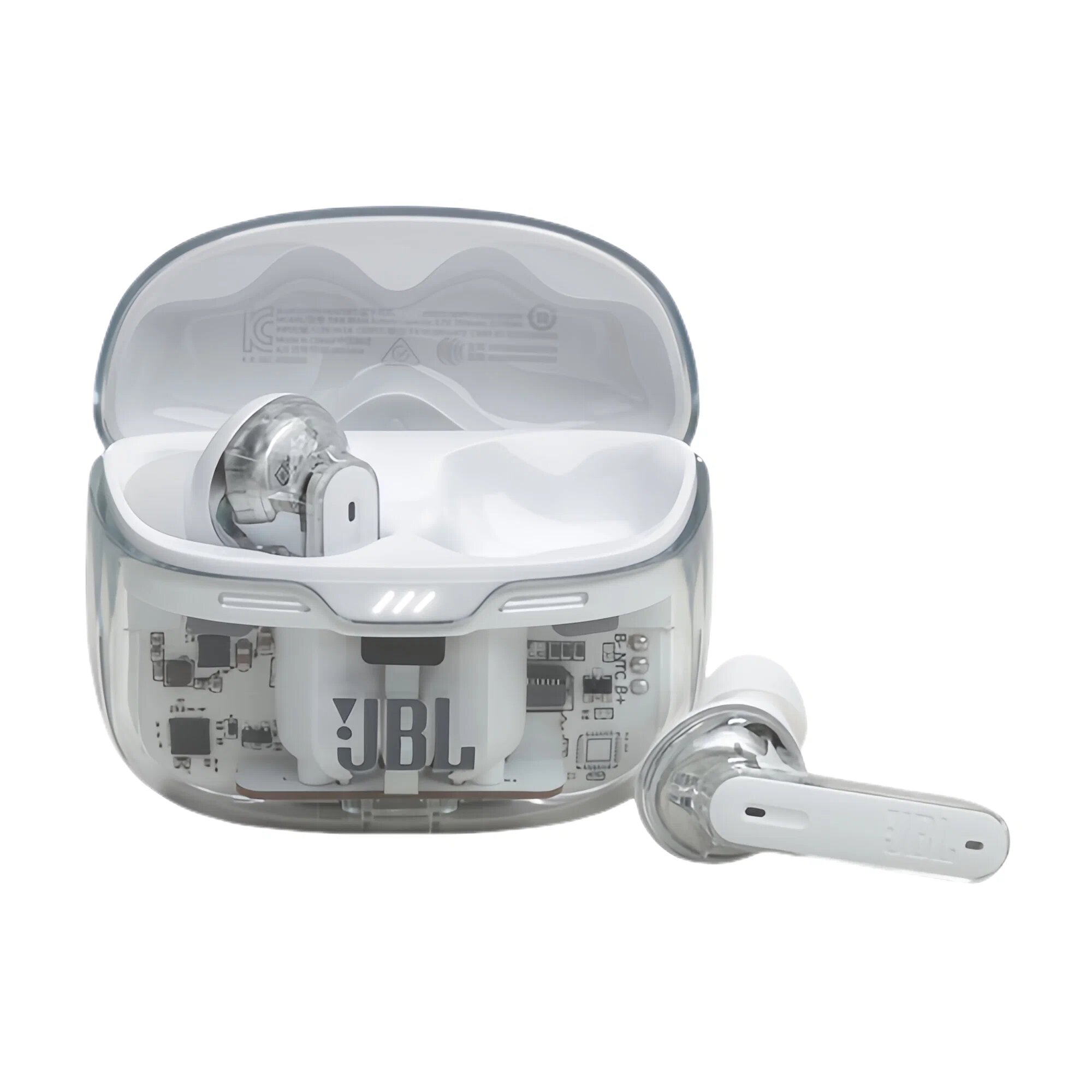 Гарнитура вкладыши JBL Tune Beam Ghost черный беспроводные bluetooth в ушной раковине (JBLTBEAMGBLKAS)