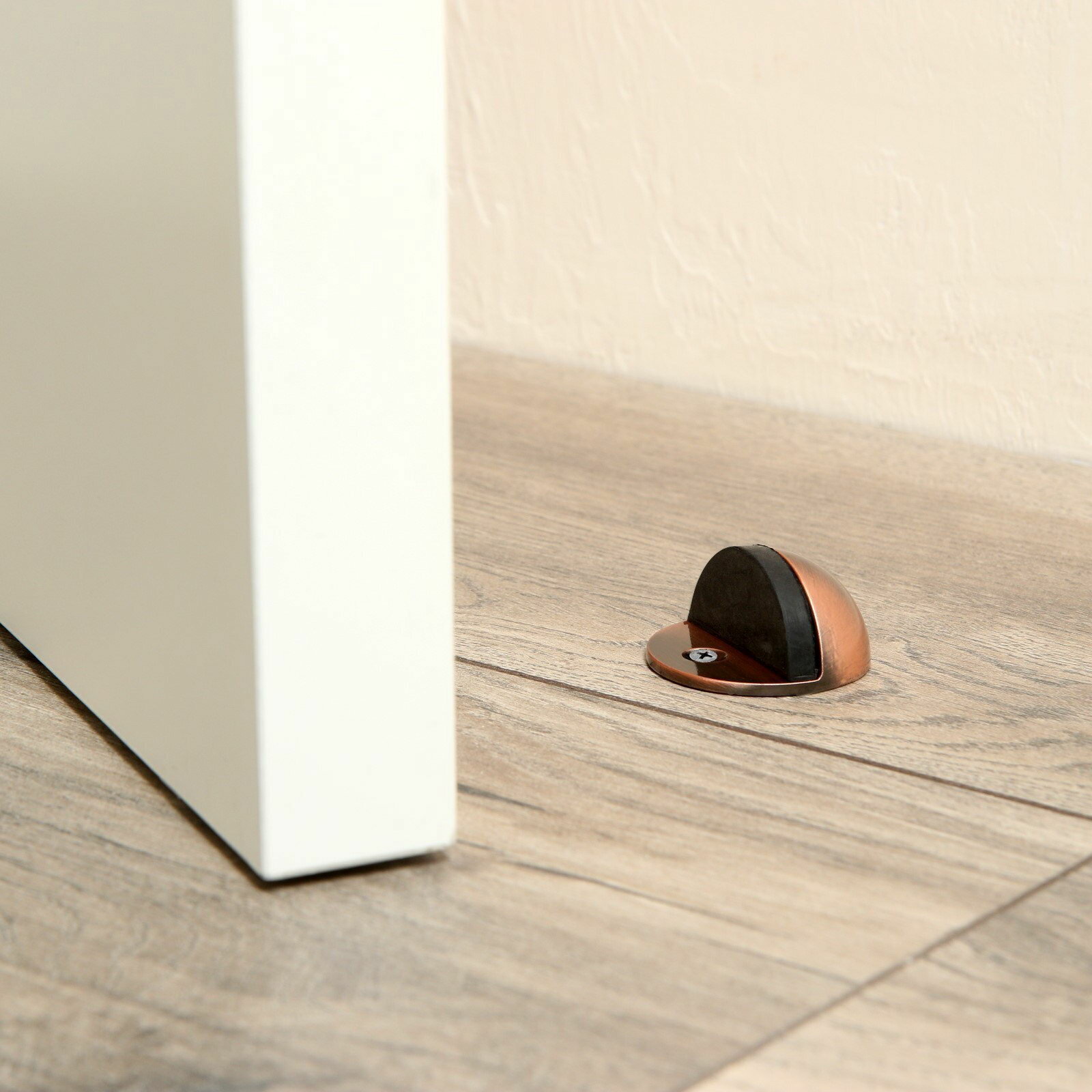 Упор дверной U103AC, d=42 мм, h=23 мм, цвет медь, материал корпуса: металл