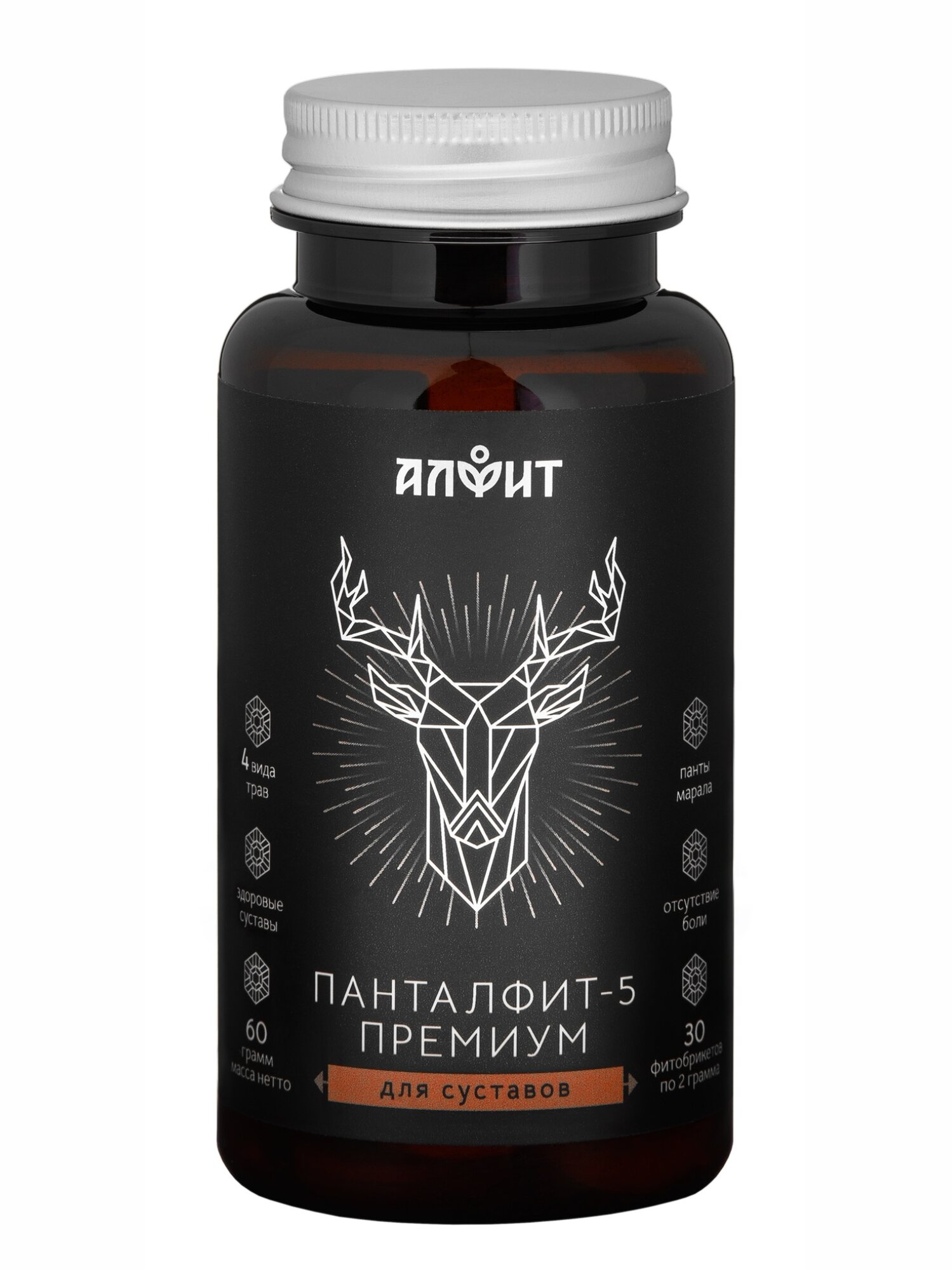 Для суставов Панталфит-5 Премиум от бренда "Алфит", 30 брикетов по 2 грамма