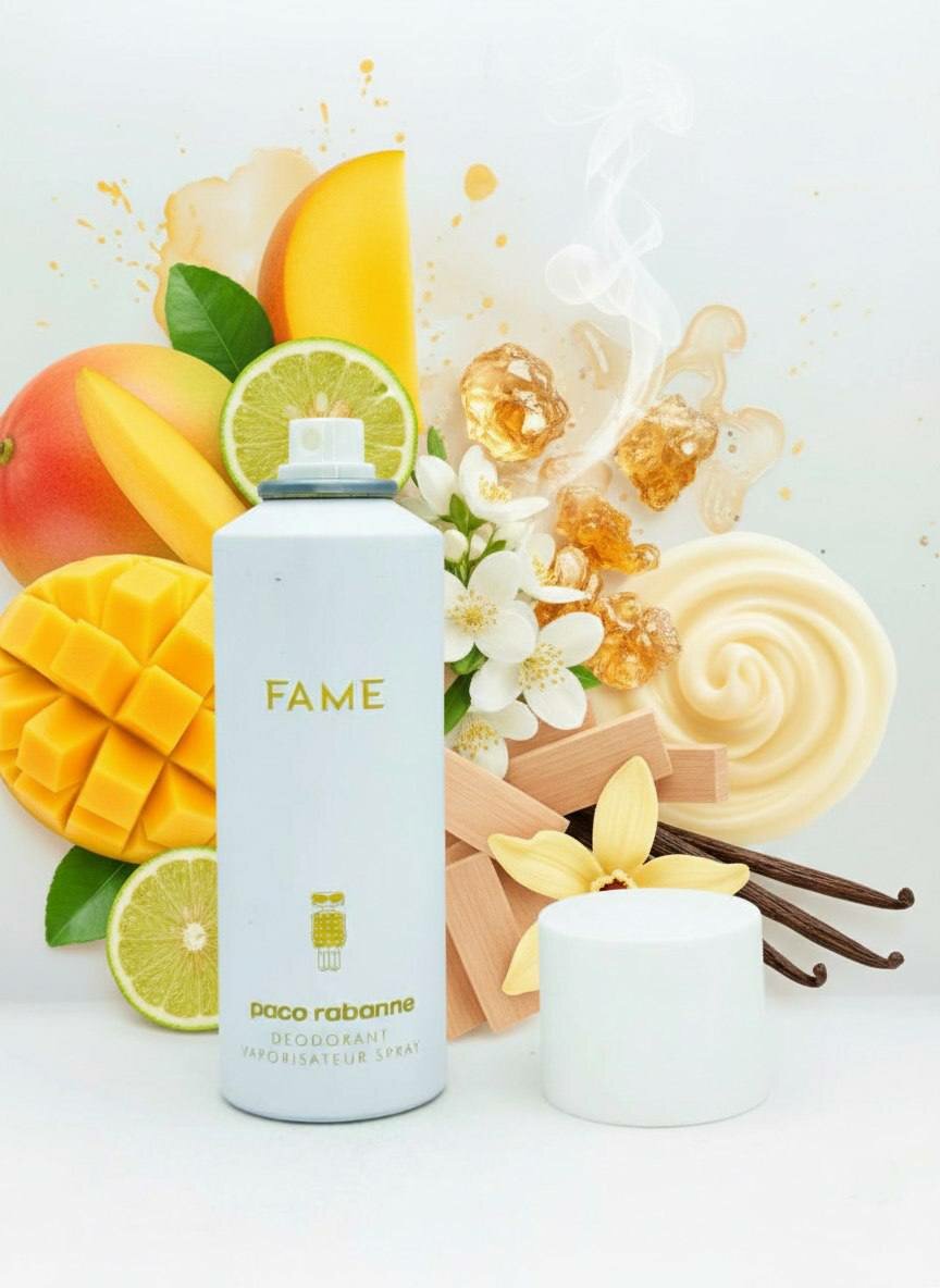 Дезодорант Paco Rabanne "Fame", женский/мужской, 200мл, спрей, 24ч — фото 1