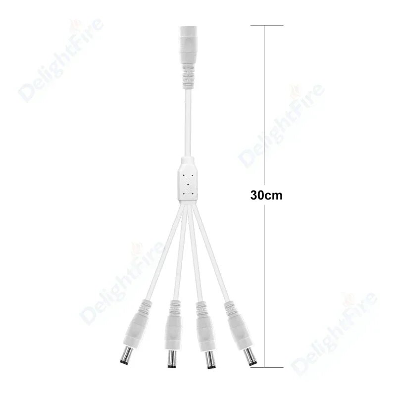 Разветвитель питания DC 1Female to 4 Male, 10pcs