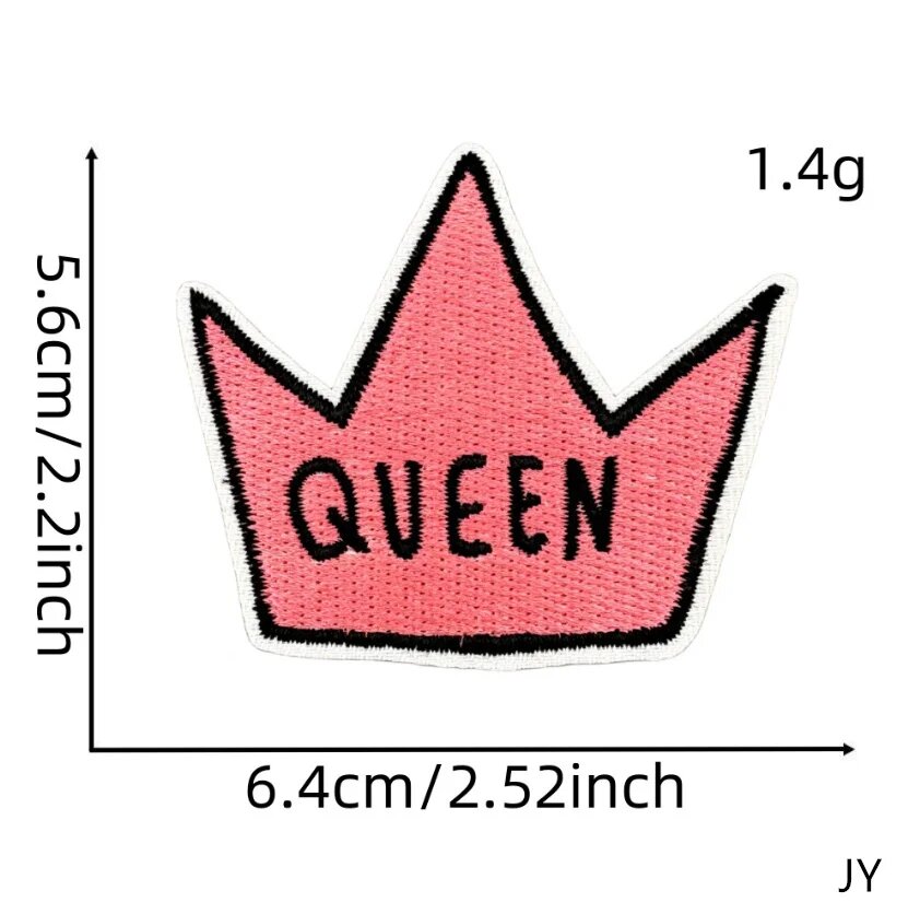 Нашивка Корона Queen, 6.4x5.6 см, 1.4г, Цвет: 10 pcs No.2