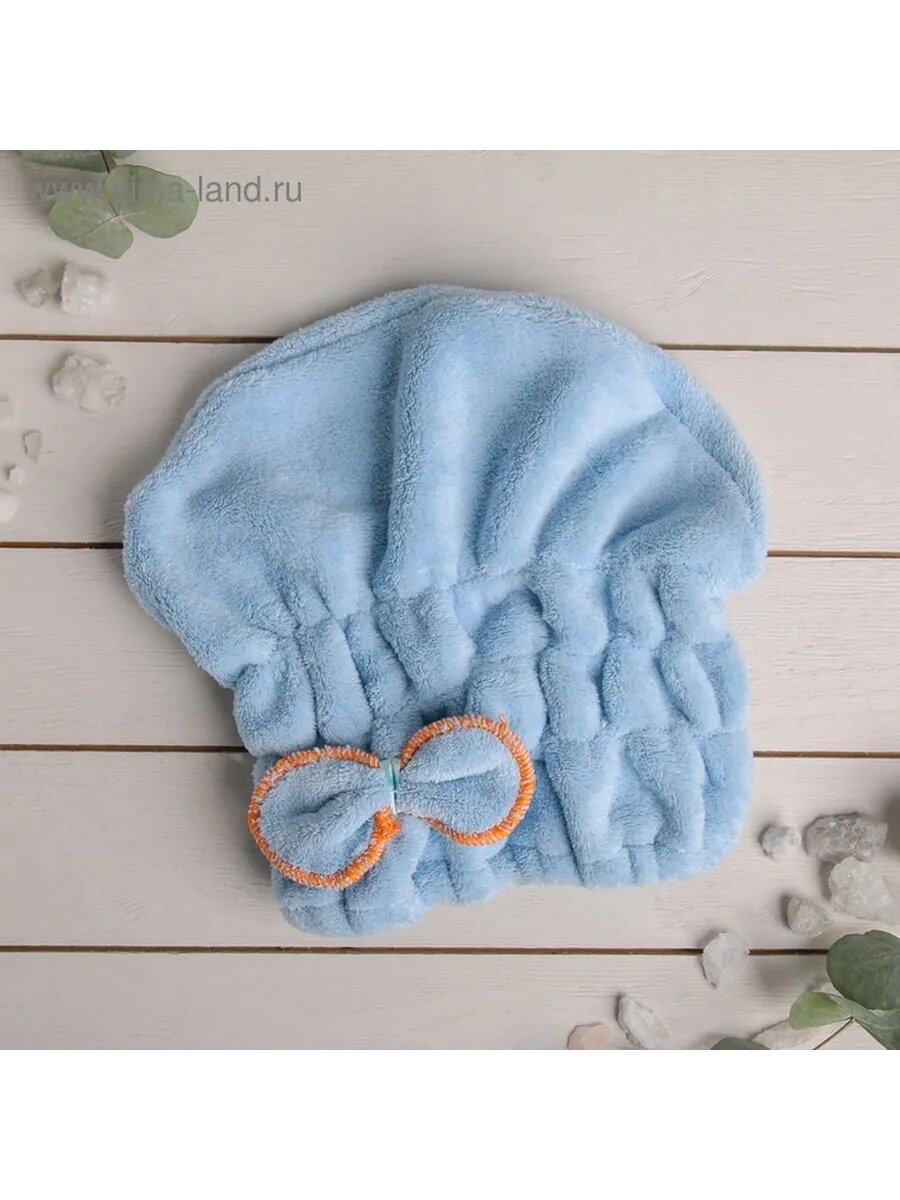 Мягкая микрофибровая чалма для быстрой сушки волос