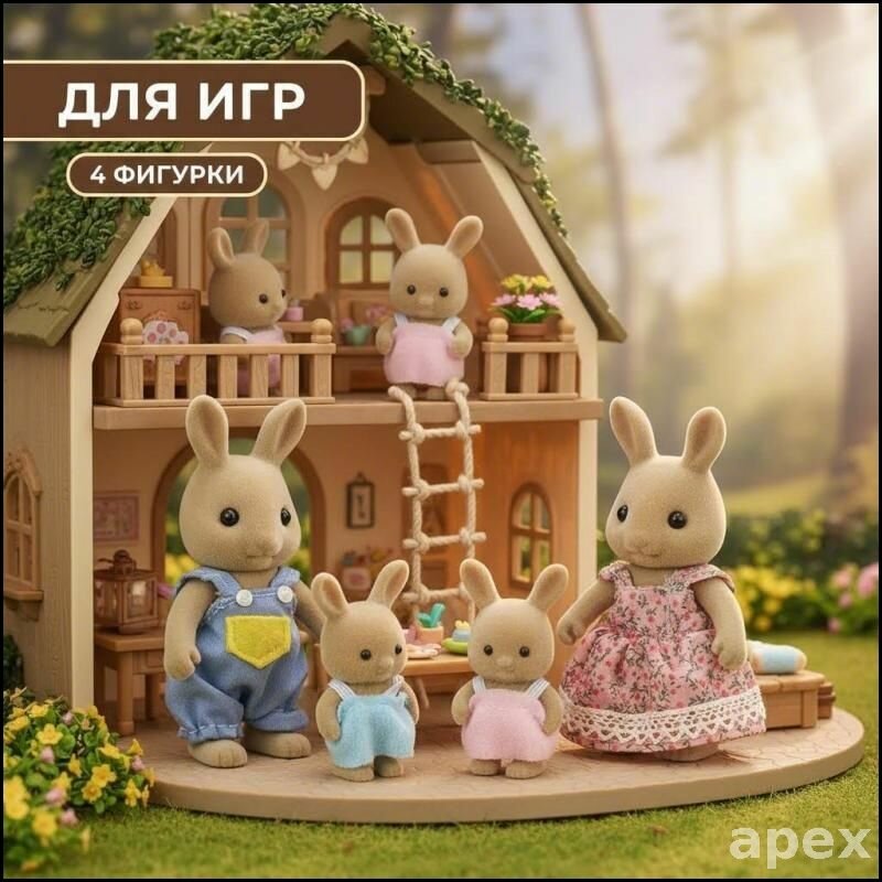 Набор фигурок Sylvanian Families Кролики для кукольного домика