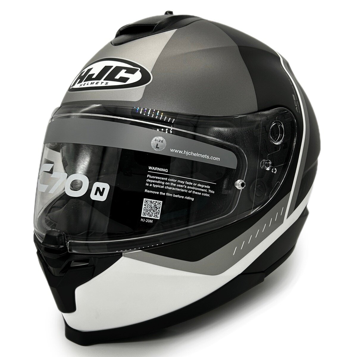 Мотошлем HJC C-70N ALIA MC5SF. L. Черный-серый