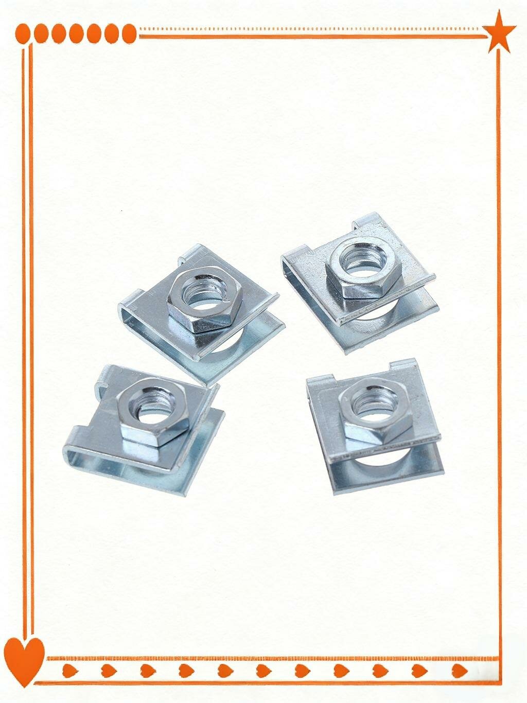 Крепёж для автомобильных номерных знаков, Серебро