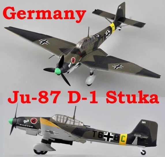 Easy Model 1/72 36385 Германия Ju-87D-1 Stuka 2./StG.2 1942 масштабная модель самолета