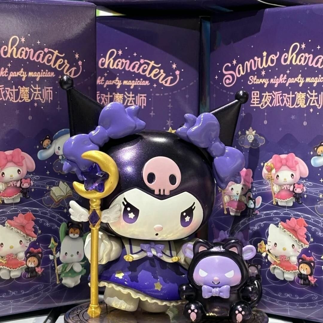 Фигурки Sanrio Starry Night Party Wizard в закрытой коробке, игрушки Хлоя и Май Мелоди.