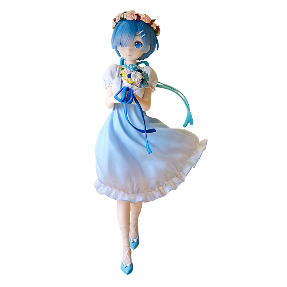 Фигурка Re: Zero Жизнь с нуля в альтернативном мире Рем / Re: zero Rem figure Super cute loli Flower Fairy figure (21см) Подарки для болельщиков
