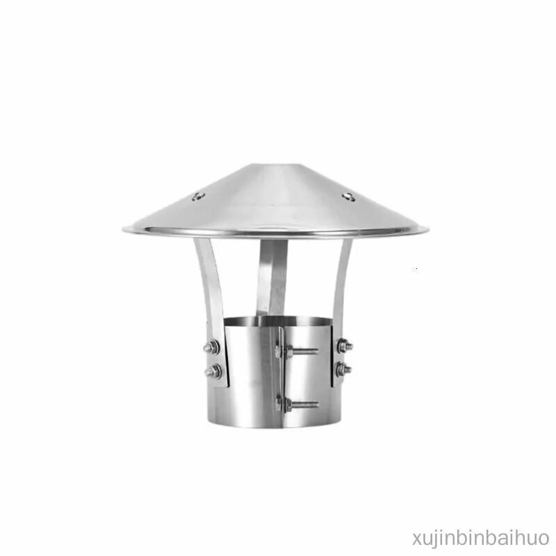 Круглая крышка дымохода из нержавеющей стали с вентиляцией и защитой от дождя, - 90mm