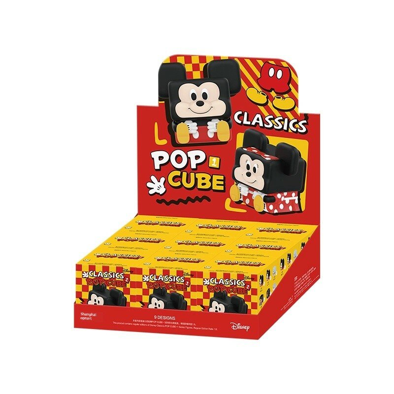 Disney POP CUBE-1 Серия 9-Комплект Полный Слепой Бокс, Новая с Пластиковой Упаковкой, Официальный Popmart Коллекционный
