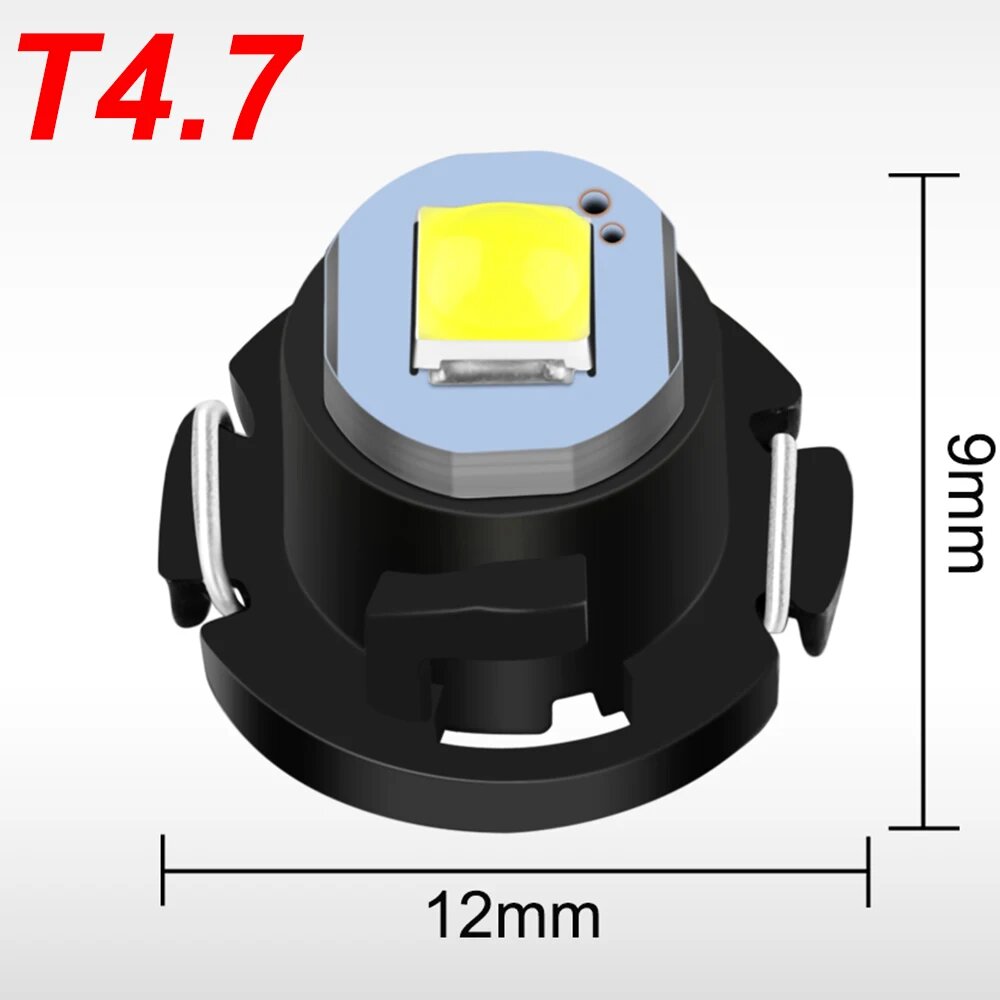 LED T4.7 Pink, 12V, для салона автомобиля
